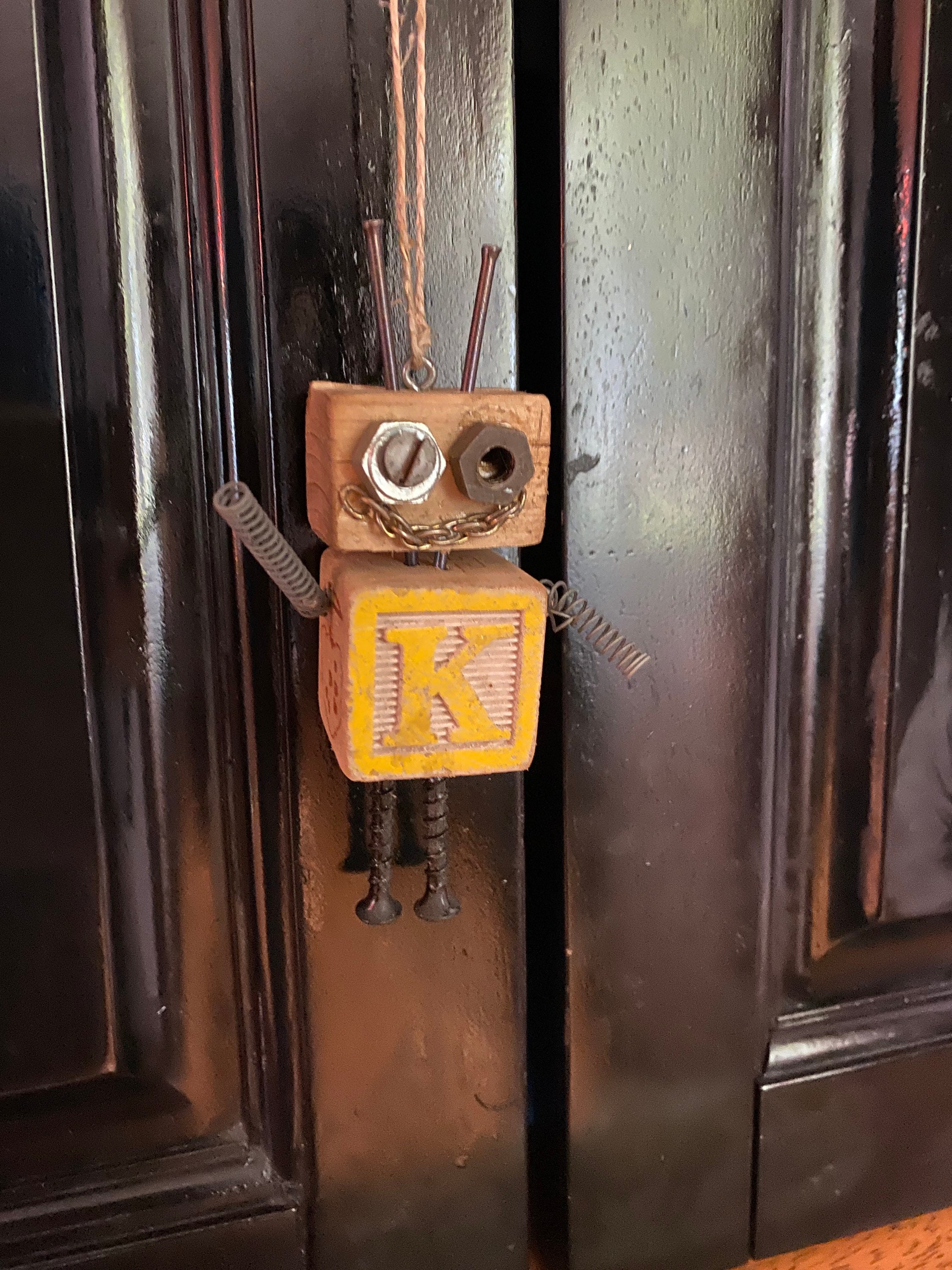 Alphabet Block Robot Baby Robot Robot Ornament Quirky Gift - Etsy