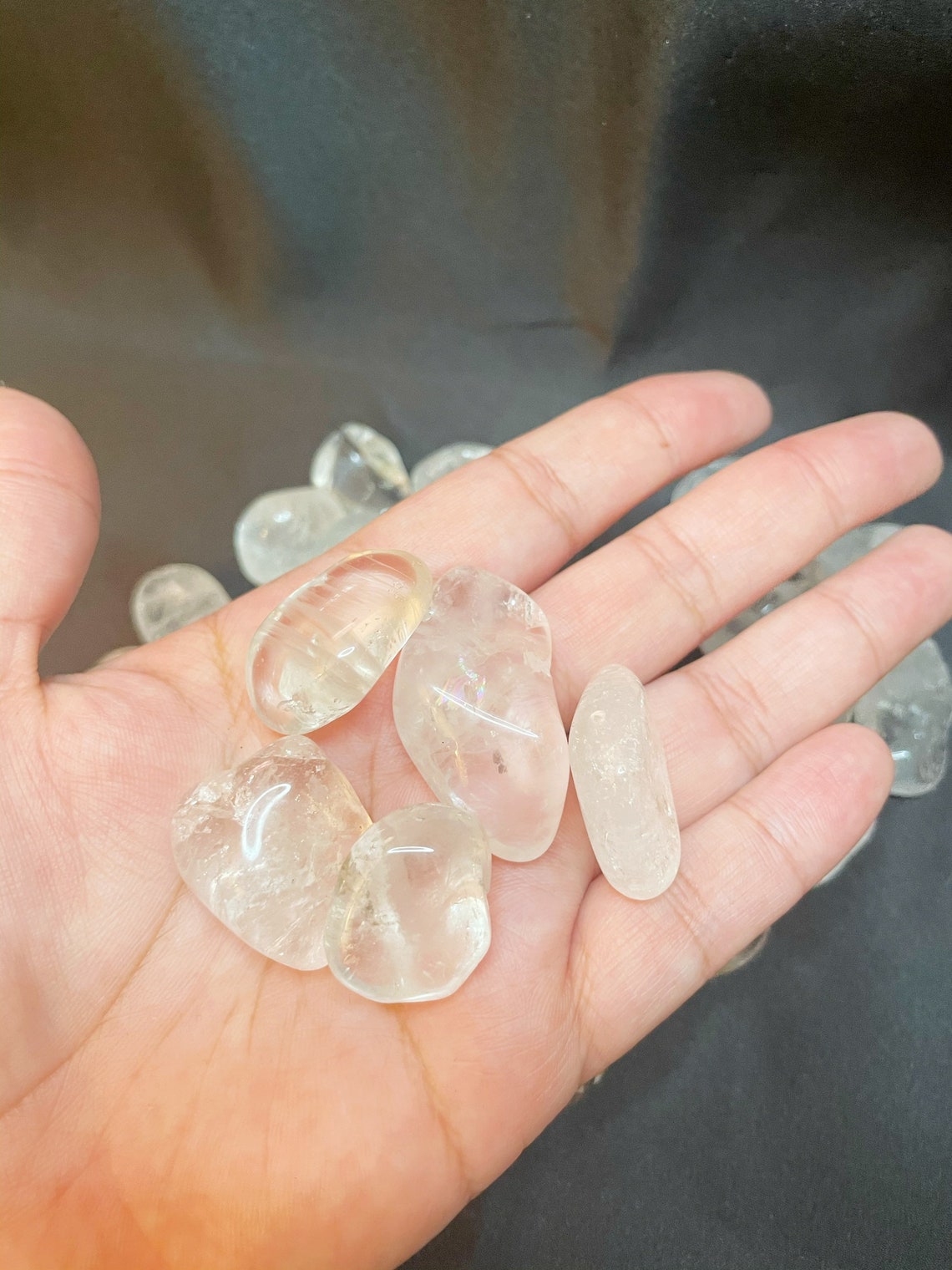 Clear Quartz Tumbled Stone | Etsy