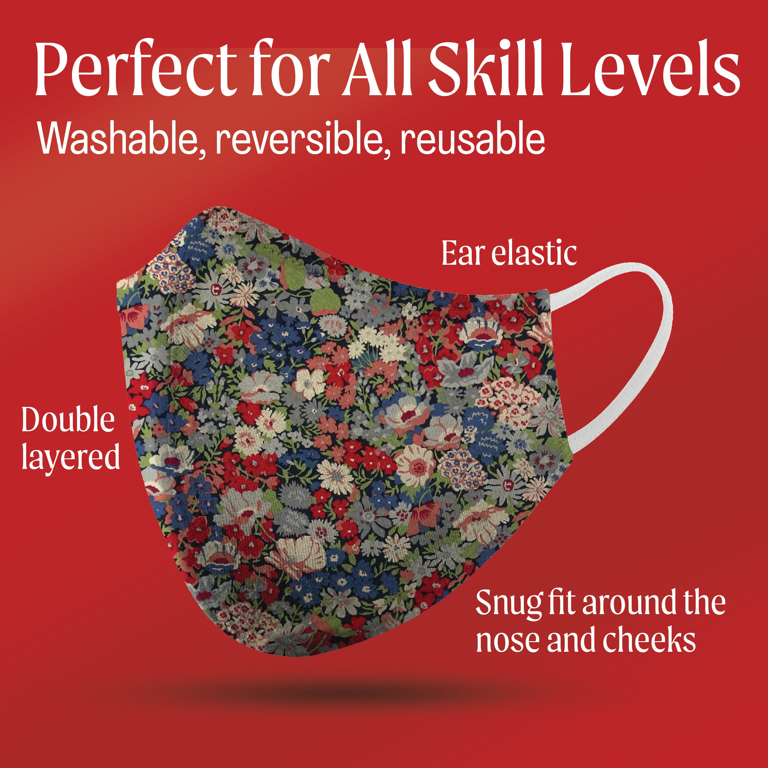 PDF Sewing Mask Pattern and Tutorial - Fitted Face Mask, Double Layer ...