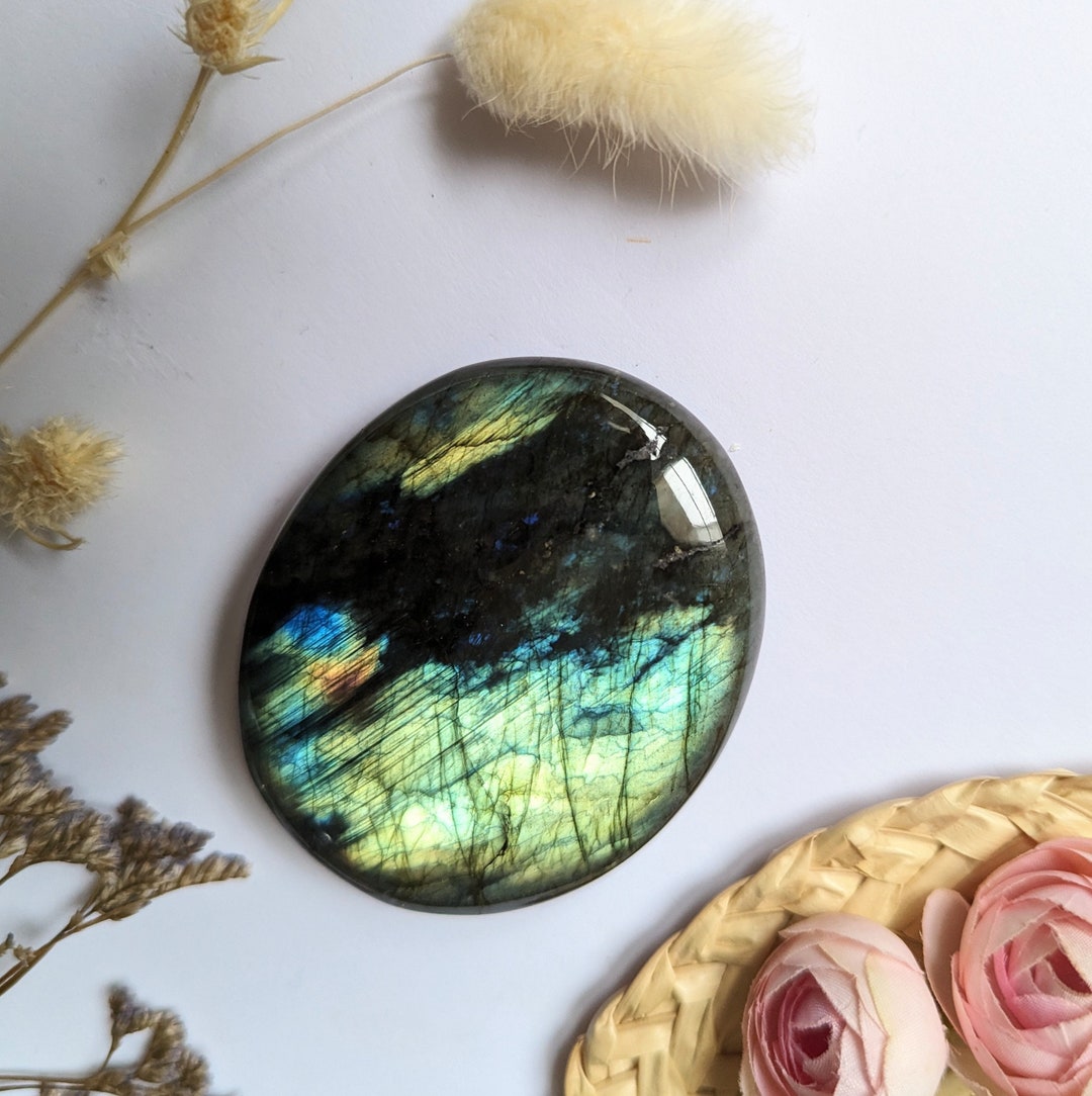 Labradorite 142g Multicolor Palm Stone Healing Stone Anti-stress ...