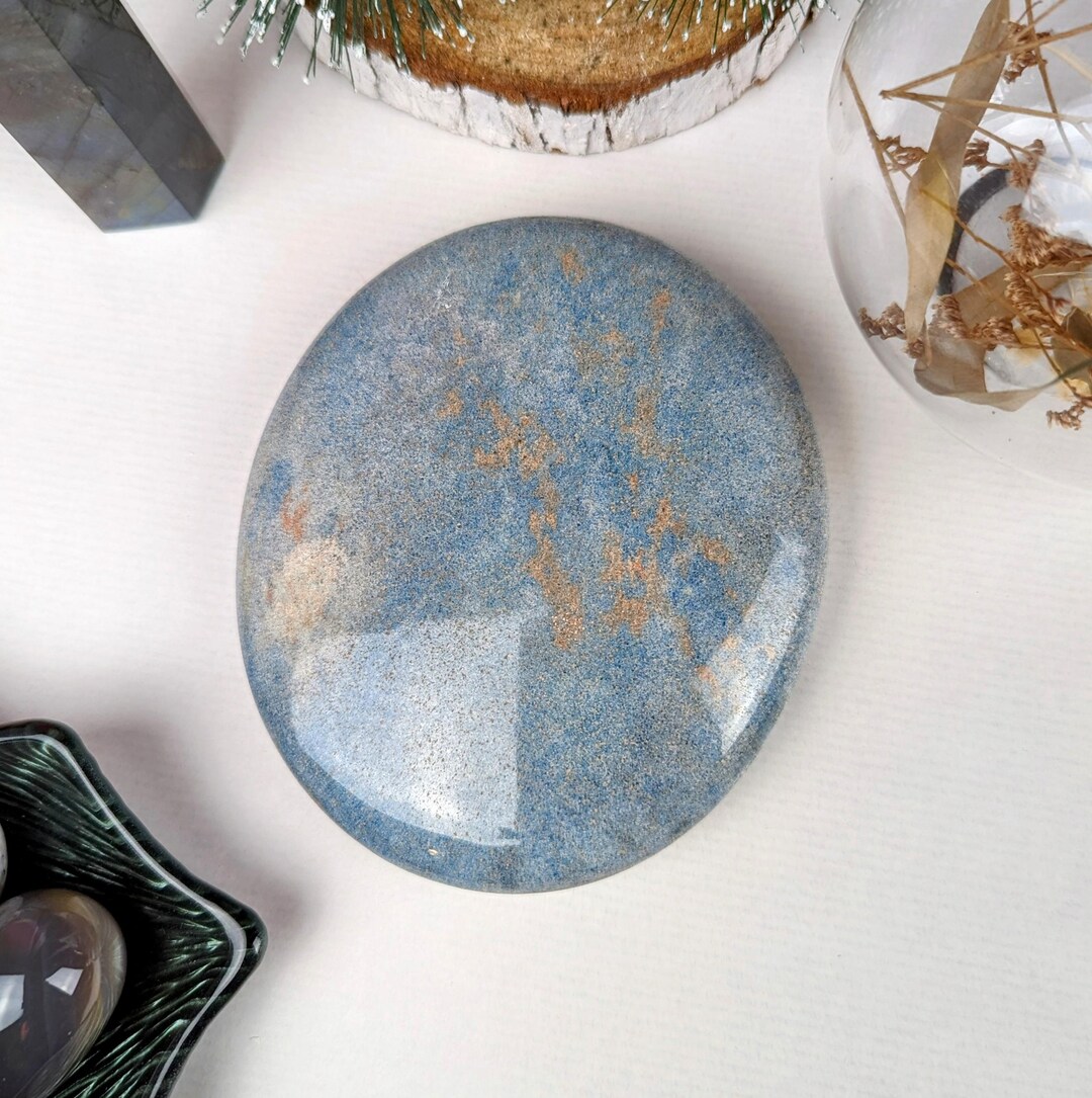 Lazulite 445g Large Pebble Stone of Peace and Plenitude, Stone of Well ...