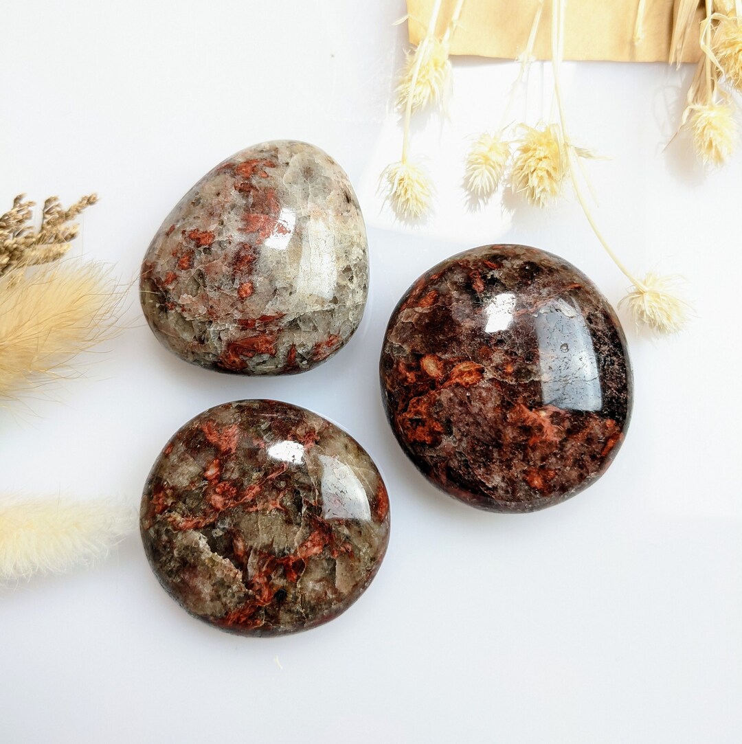Sunstone in Pebble 100% Natural Stone of Peace and Joy, Stone of Well ...