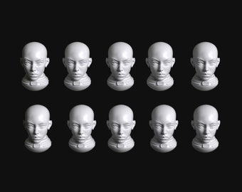 28mm Female Heads | Etsy UK