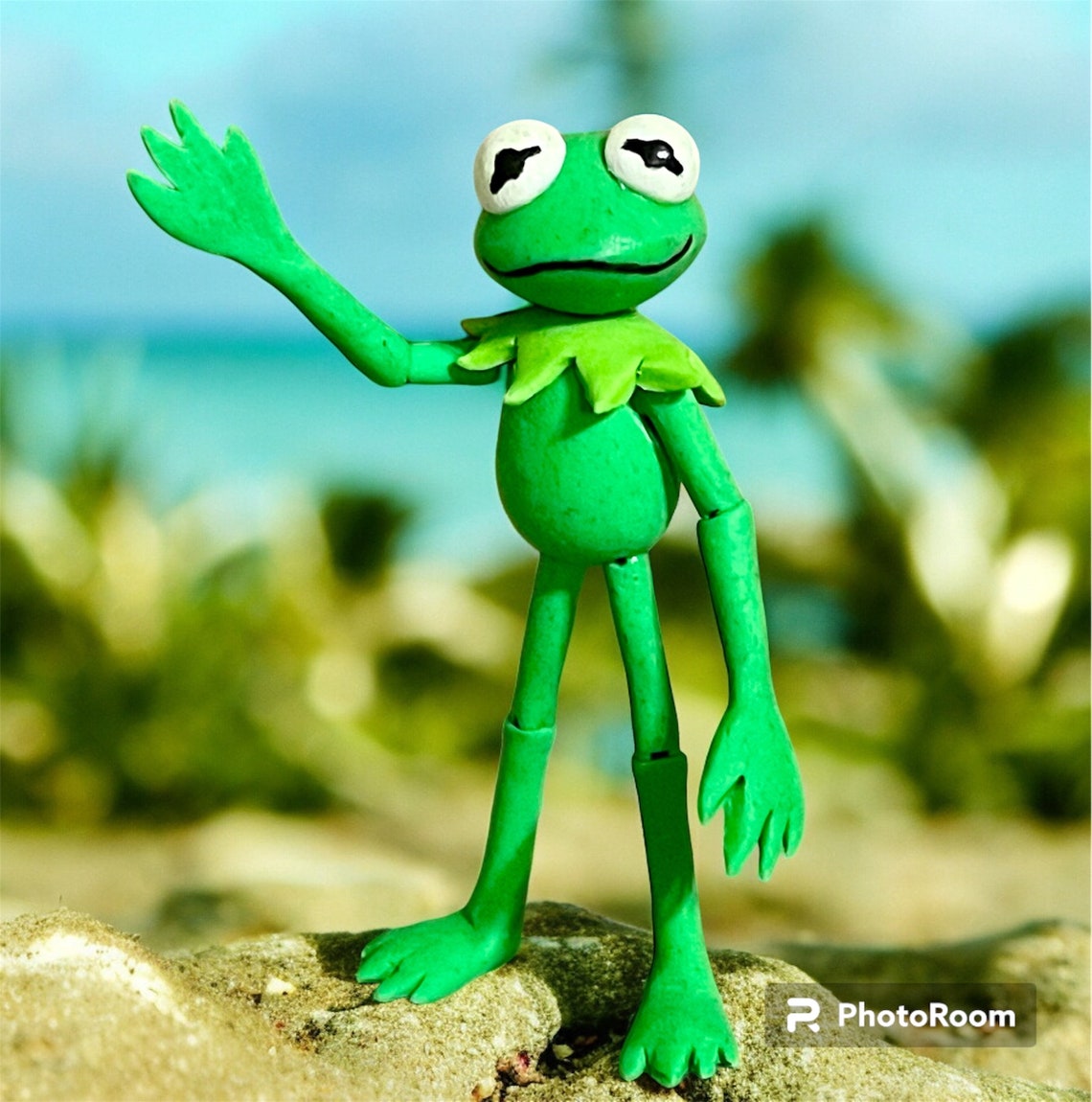 Cermet the Frog Articulate Clay Figure - Etsy