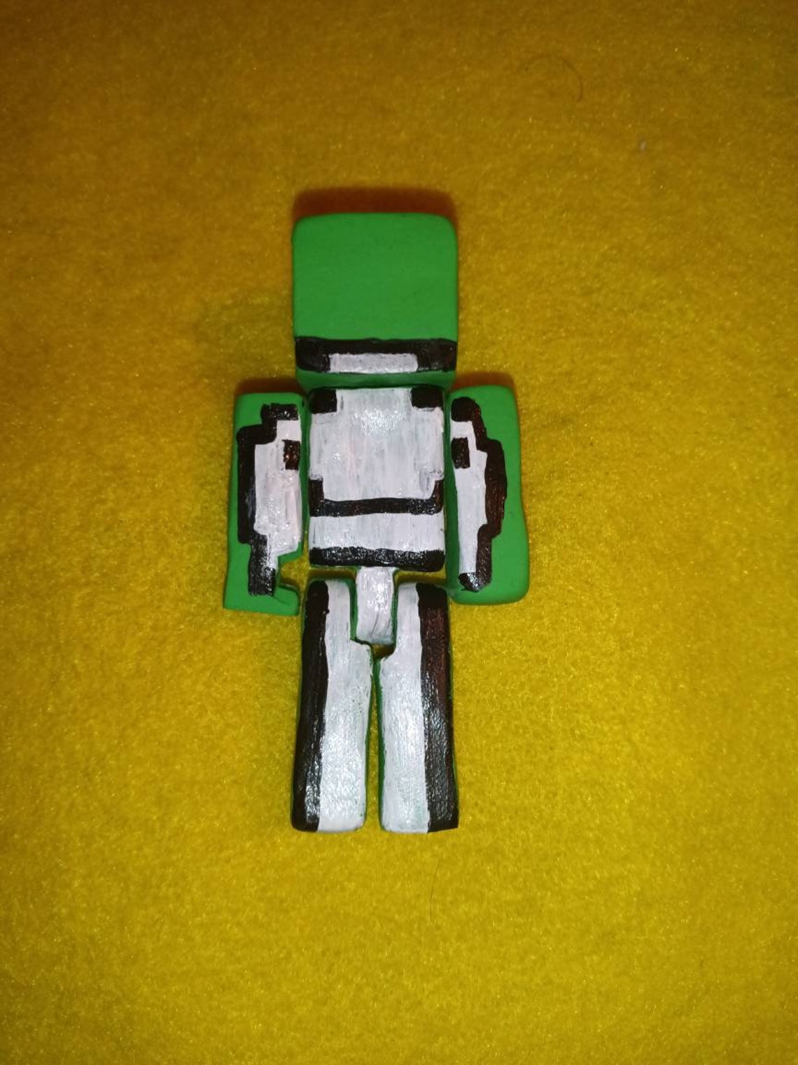 Minecraft Skin Dream Clay Figure | Etsy