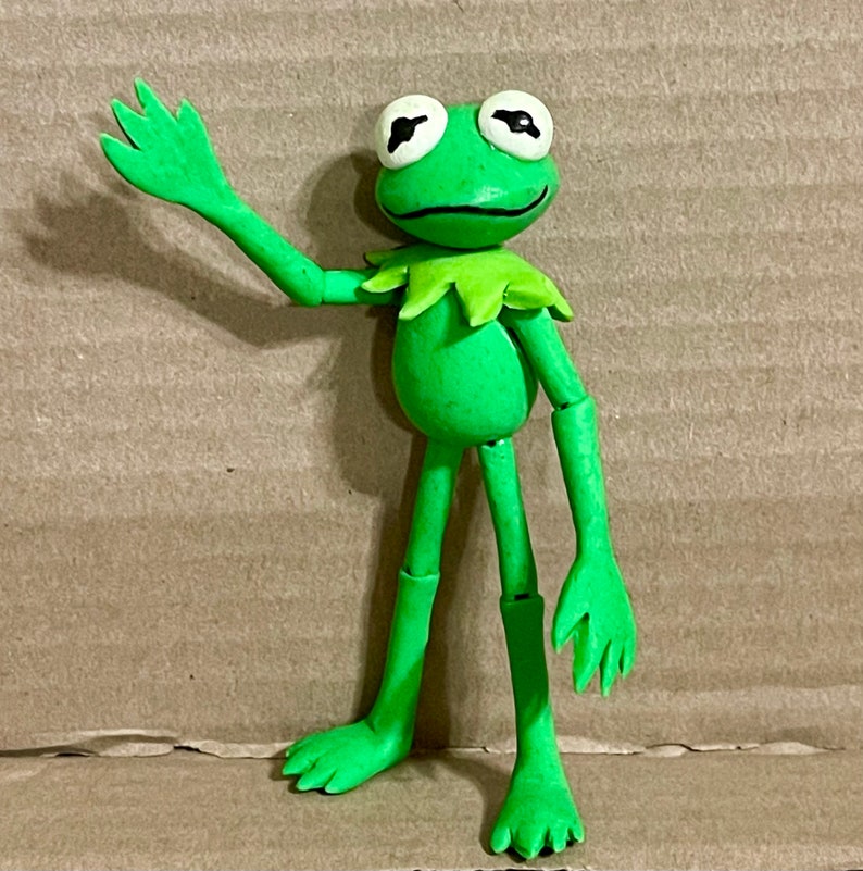 Cermet the Frog Articulate Clay Figure - Etsy