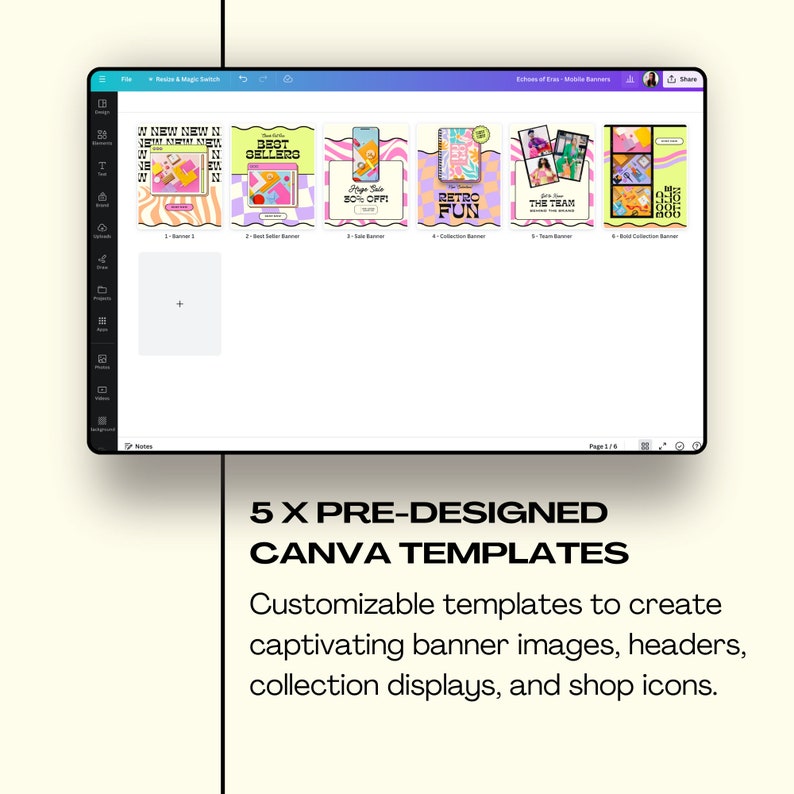 Shopify Theme Kit: Digital Store Design With Canva Templates - Etsy