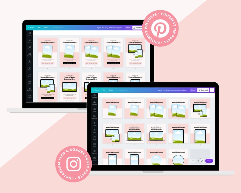Opt in Marketing Graphic Template for Social Media Pinterest - Etsy ...
