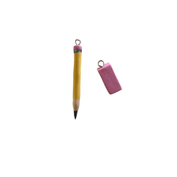 Pencil Charm - Etsy
