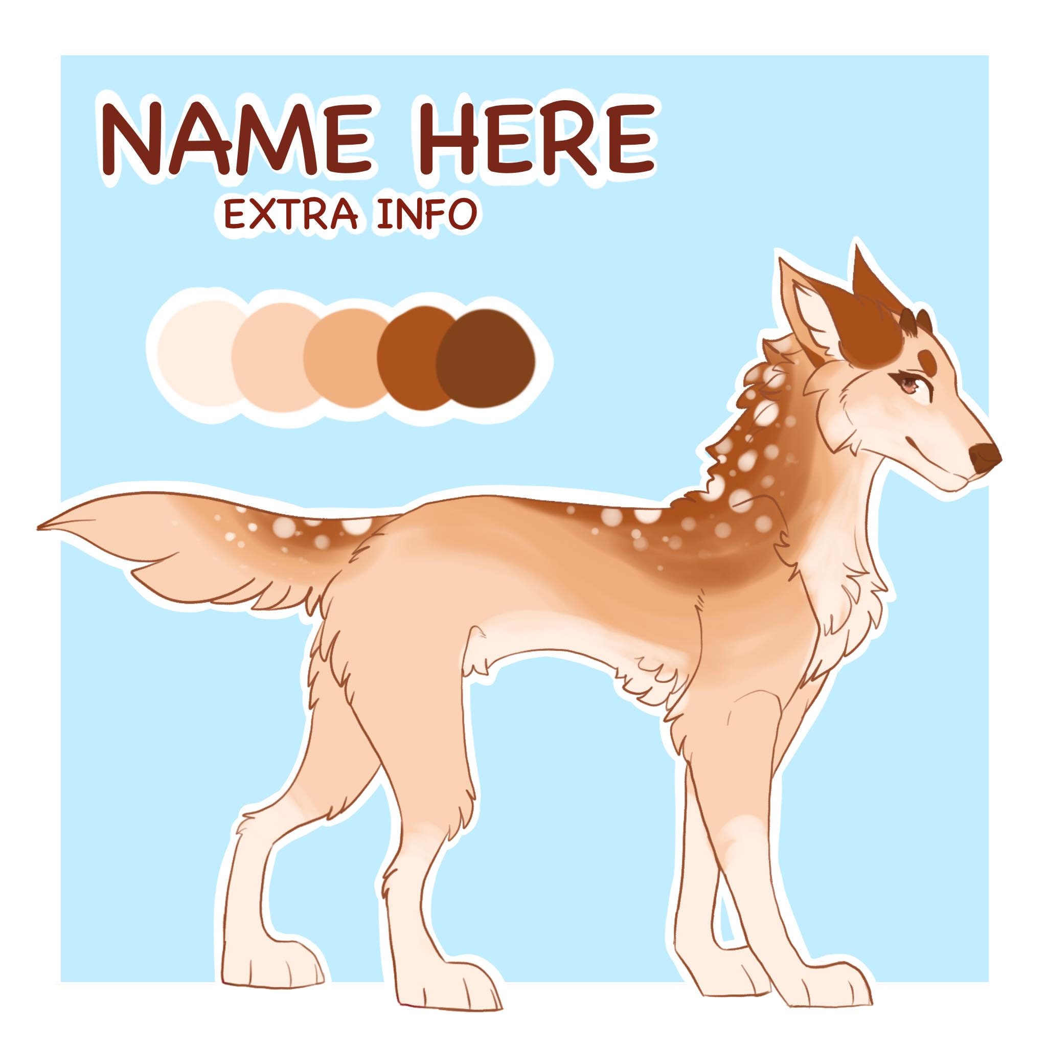 Digital Reference Sheet - Etsy