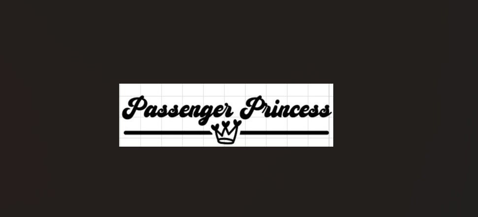 Passenger Princess Vinyl Sticker for Car Mirror or Window - Etsy UK