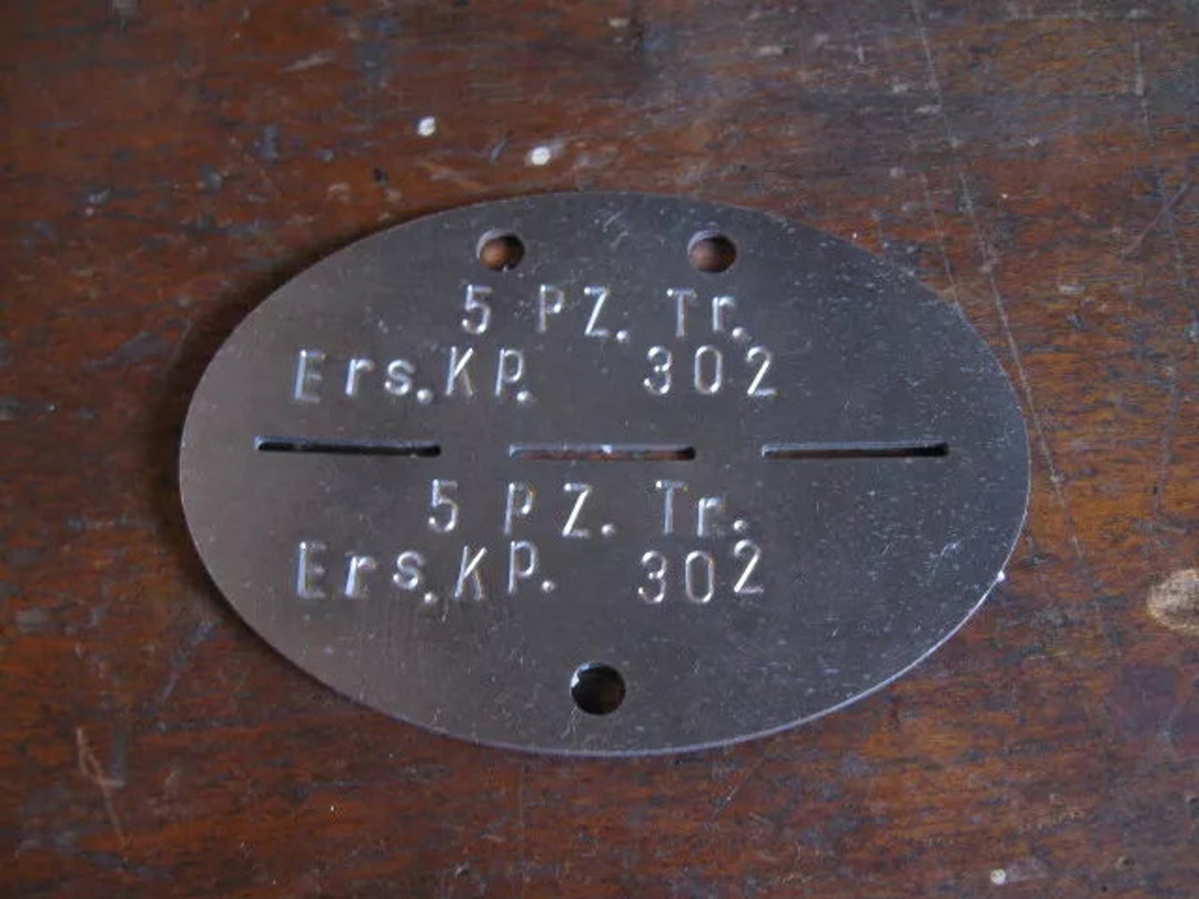 Personalized Replica WW2 German Dog Tag Erkennungsmarke - Etsy