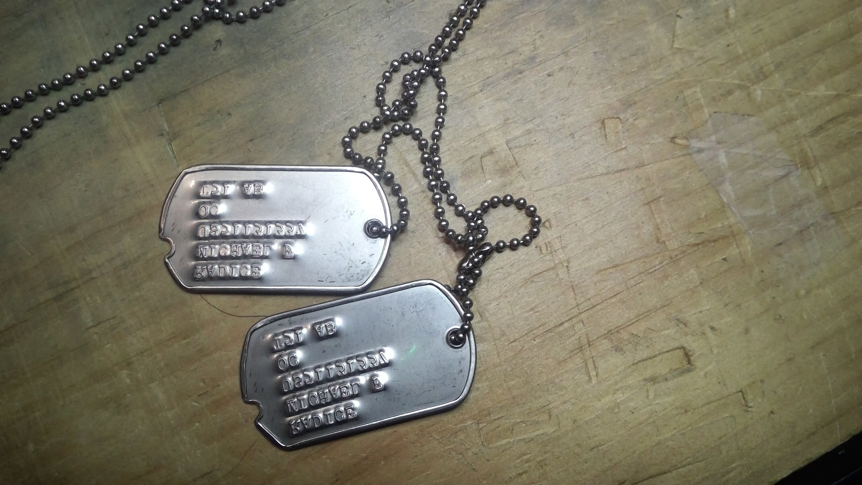 WW2 Dog Tag Set. Notched Style Stainless Steel Tags With - Etsy UK