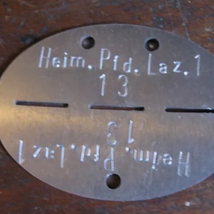 Personalized Replica WW2 German Dog Tag Erkennungsmarke - Etsy