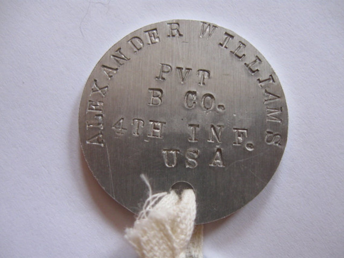 WW1 Reproduction Personalized Dog Tag Set - Etsy