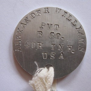 WW1 Reproduction Personalized Dog Tag Set - Etsy