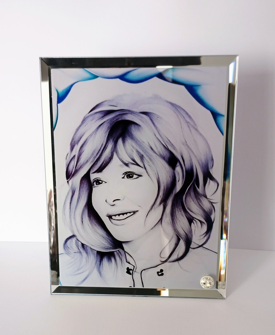 Mylène Farmer Glass Frame, Mirror, Singer, Gift Idea, Birthday ...