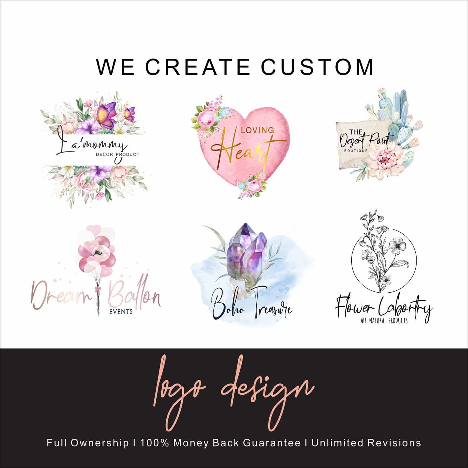 Custom Design Logo Design Photography Logo Custom Logo - Etsy