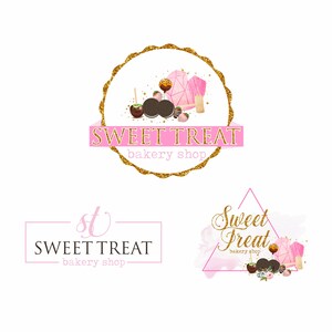 Custom Logo, Cake Logo Design, Gold Cake Logo, Bakery Logo Design ...