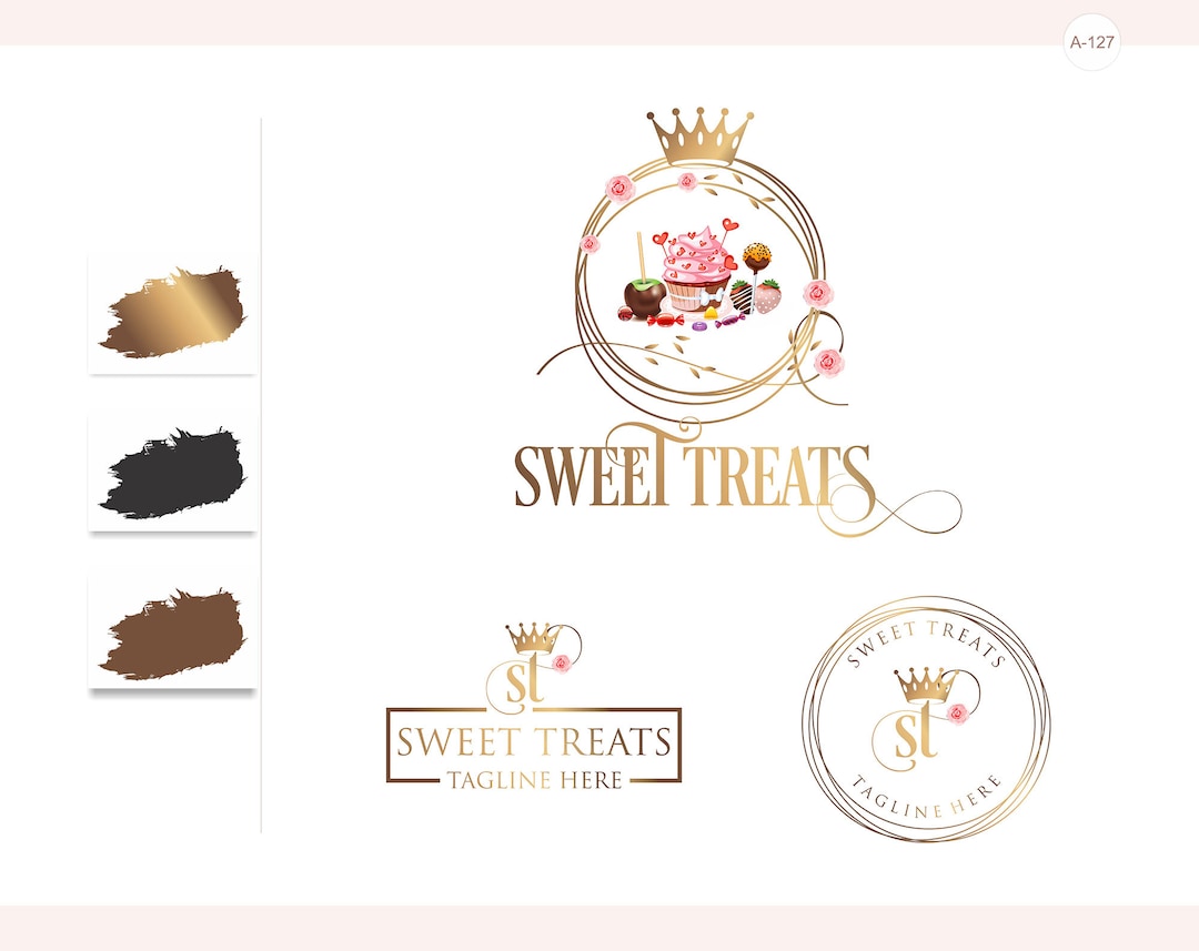 Custom Sweet Treats Logo Design, Bakery Logo (digital) - Etsy