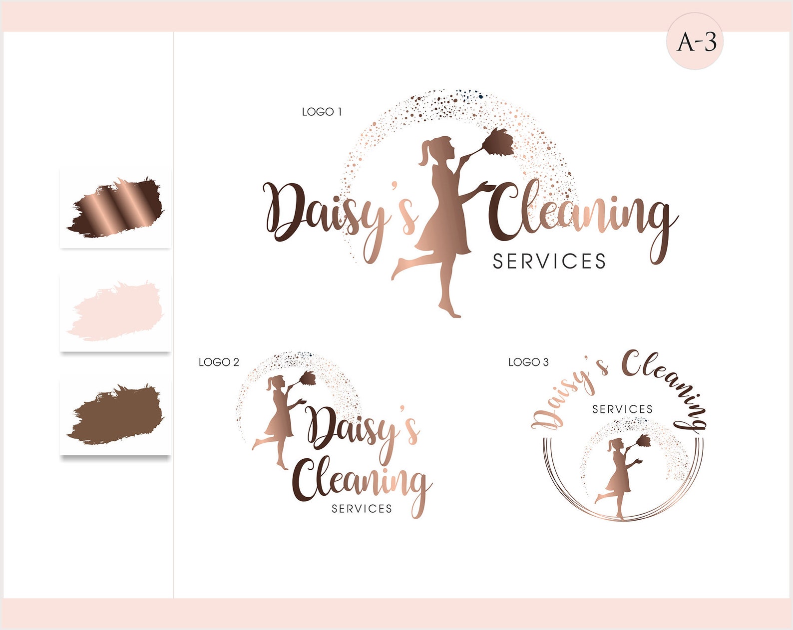 Cleaning Logo Housekeeper Logo Premade Cleaning Branding Kit - Etsy