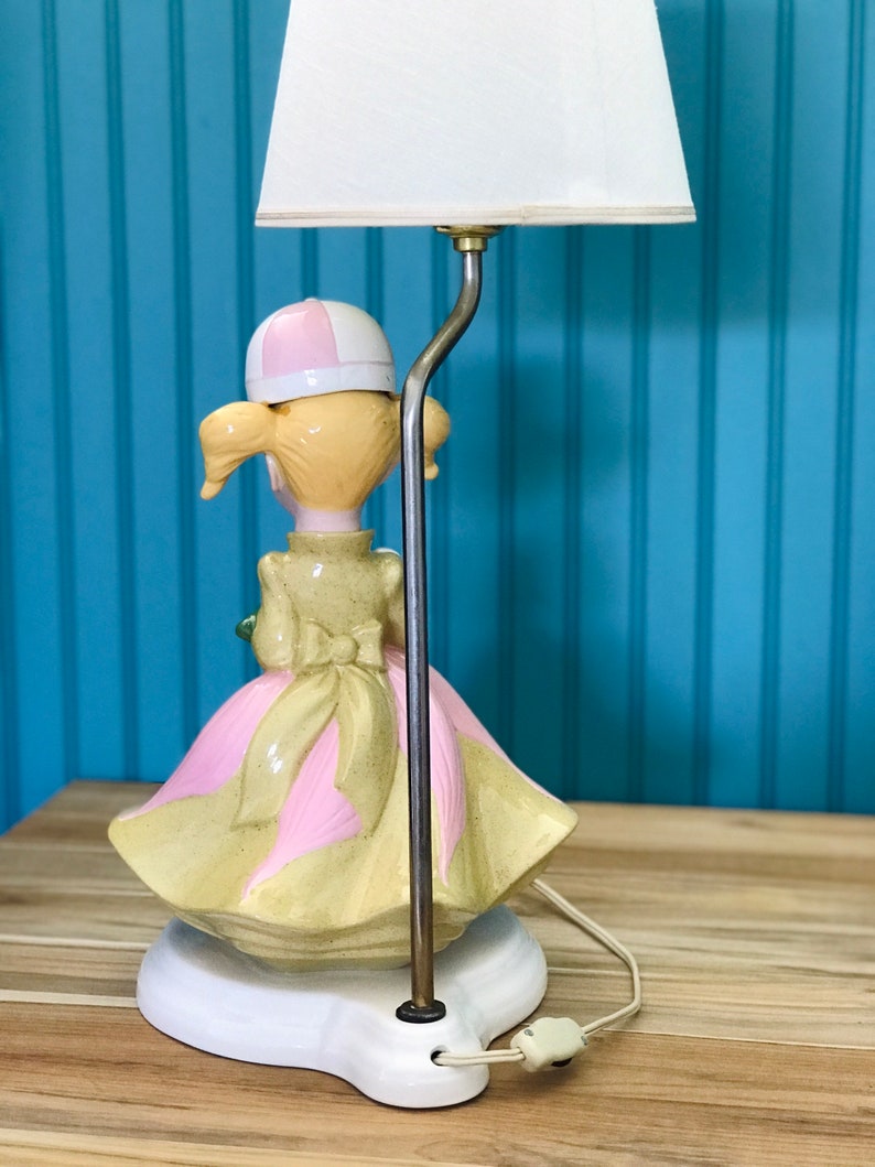 Vintage Midcentury Ceramic Dutch Girl Lamp - Etsy