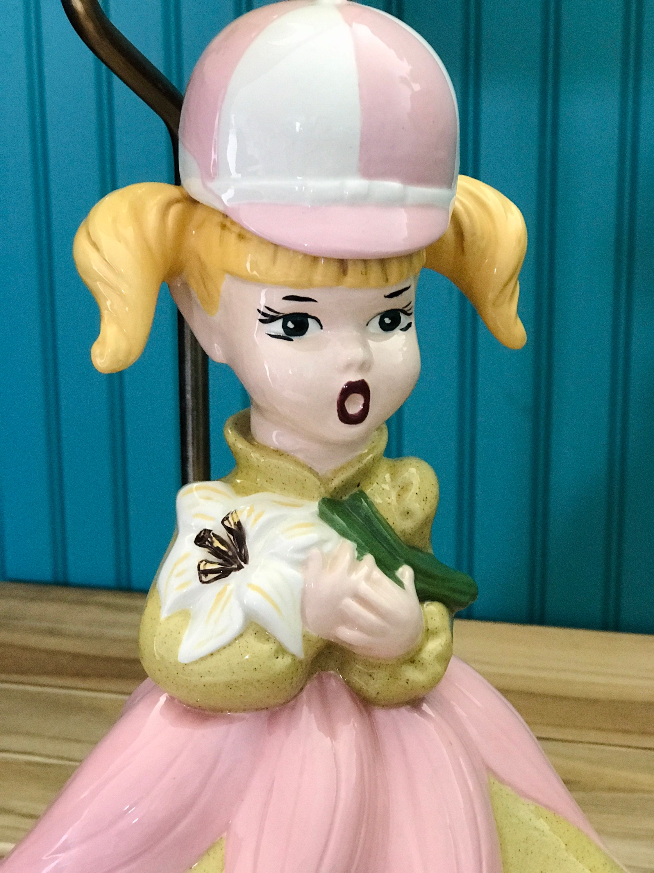Vintage Midcentury Ceramic Dutch Girl Lamp | Etsy