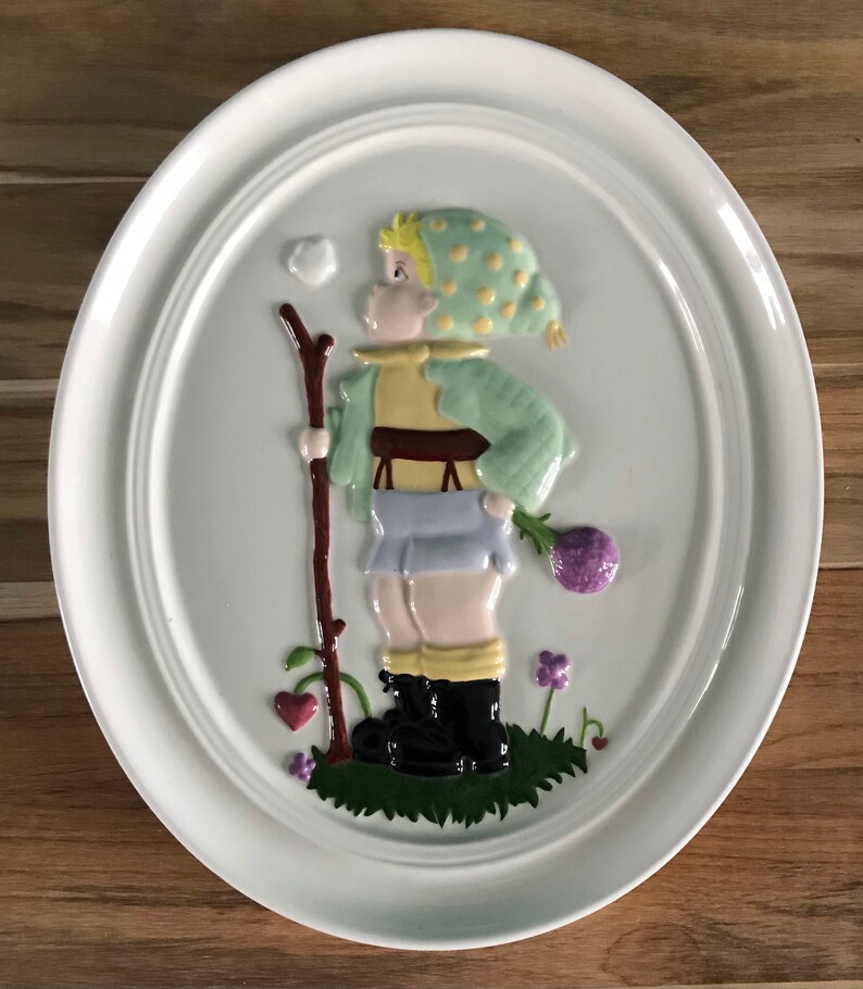 Vintage Holland Mold Ceramic Wall Hanging Hand Painted in - Etsy