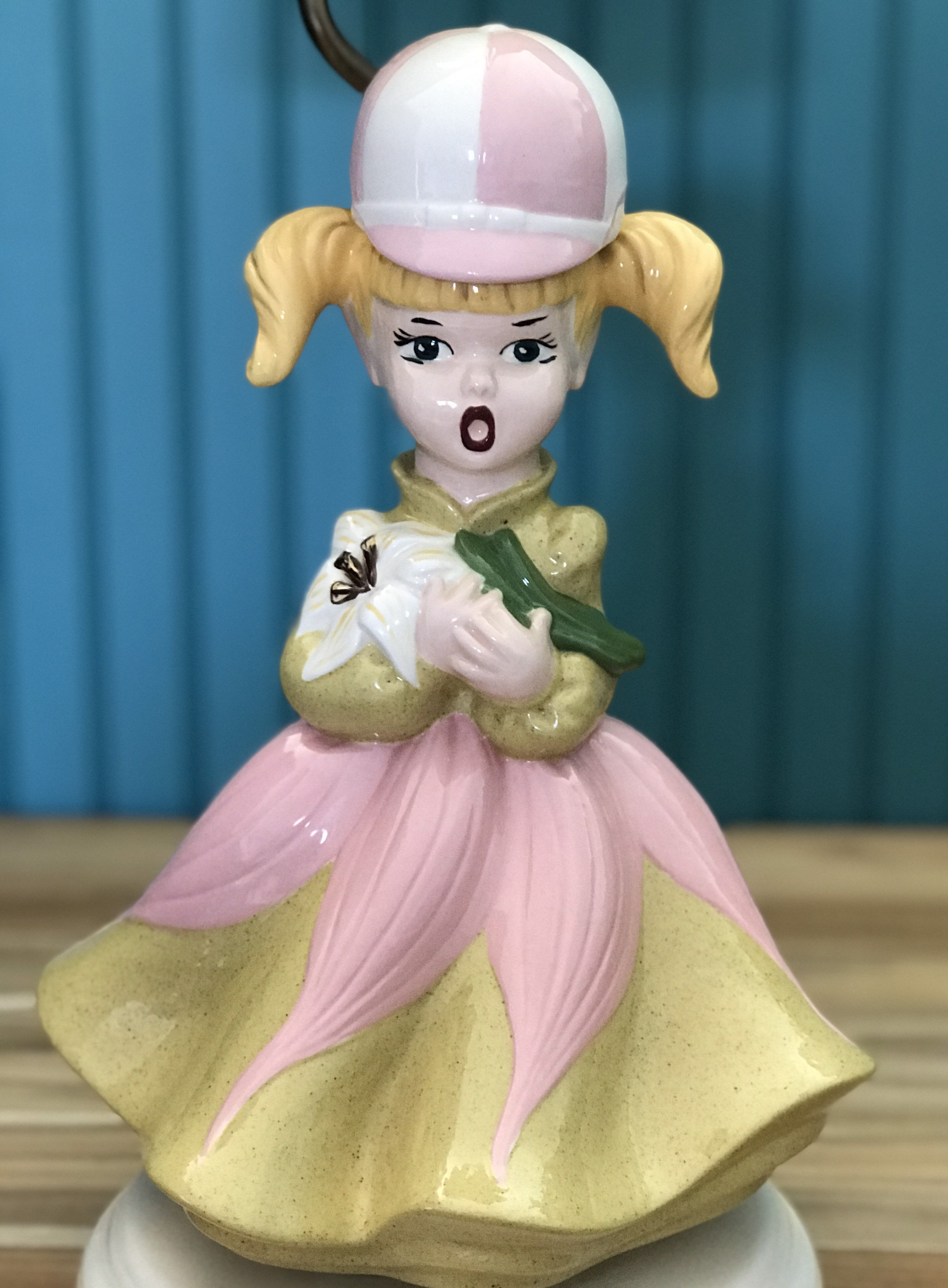 Vintage Midcentury Ceramic Dutch Girl Lamp - Etsy