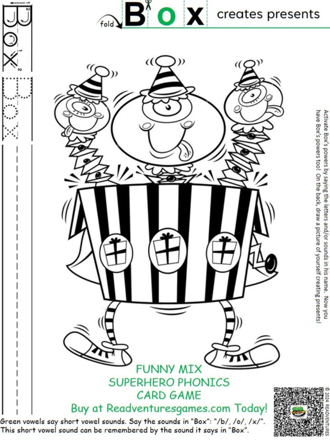 Phonics Superhero Coloring Pages! Pre-k, K, & 1st! Activate the Funny ...