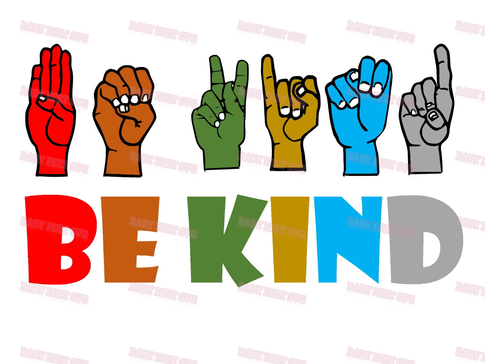 Be Kind Sign Language Svg, in A World Where You Can Be Anything Be Kind ...