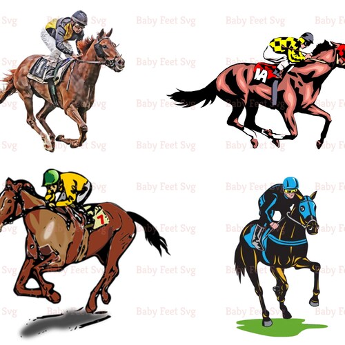 Race Horse Svg Horse Racing Race Track Stallion Jockey Derby - Etsy
