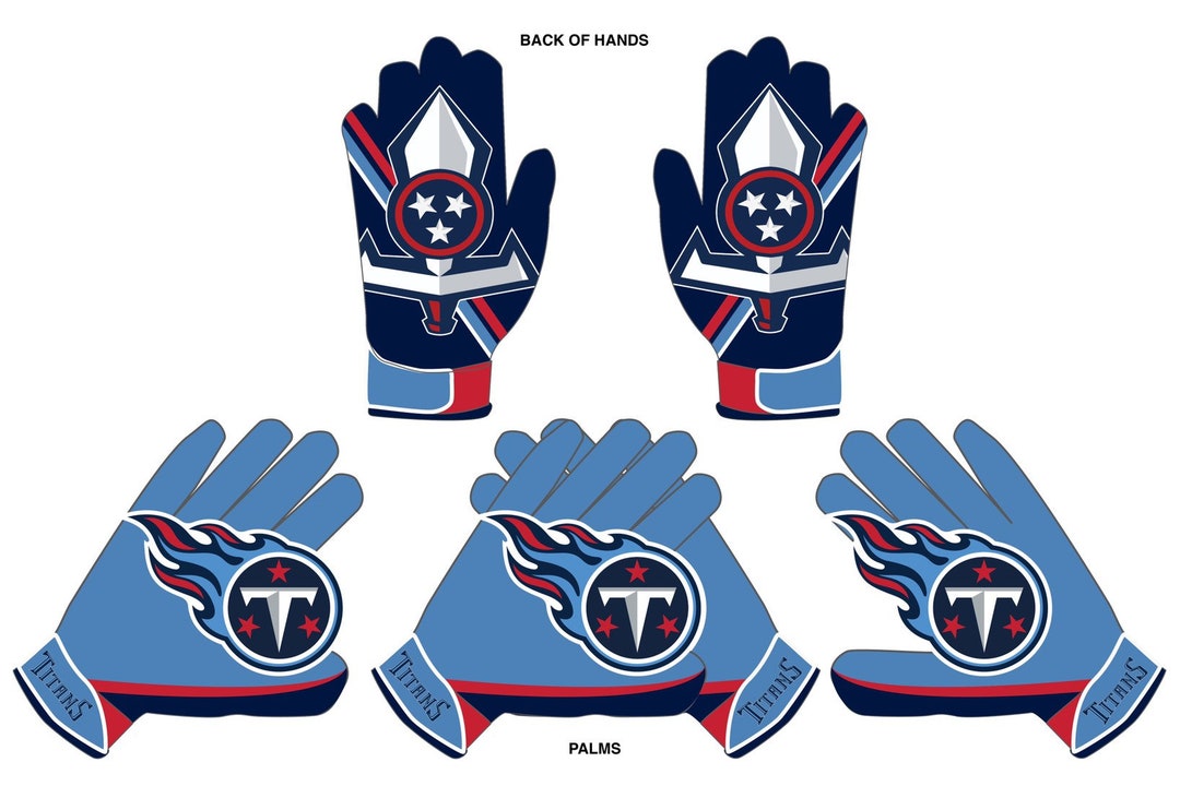 Football Gloves Custom, Titans, Ultra Sticky Palm Receiver Glove - Etsy