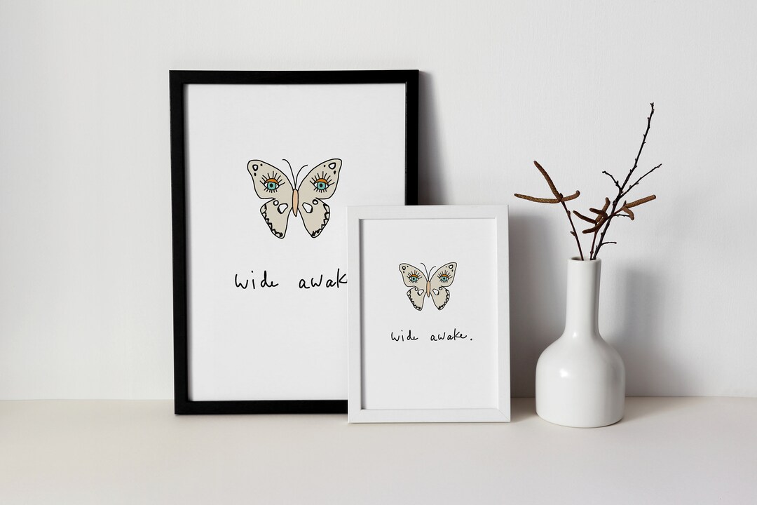 Butterfly Wall Art, Butterfly Printable, Butterfly Poster, Quote ...