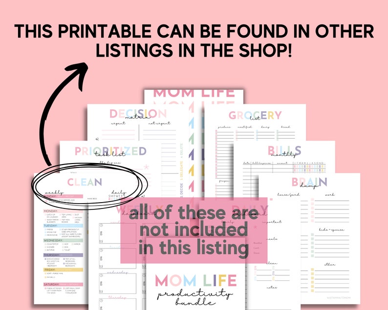 Simple Weekly Cleaning Schedule Printable, Busy Mom Cleaning Checklist ...