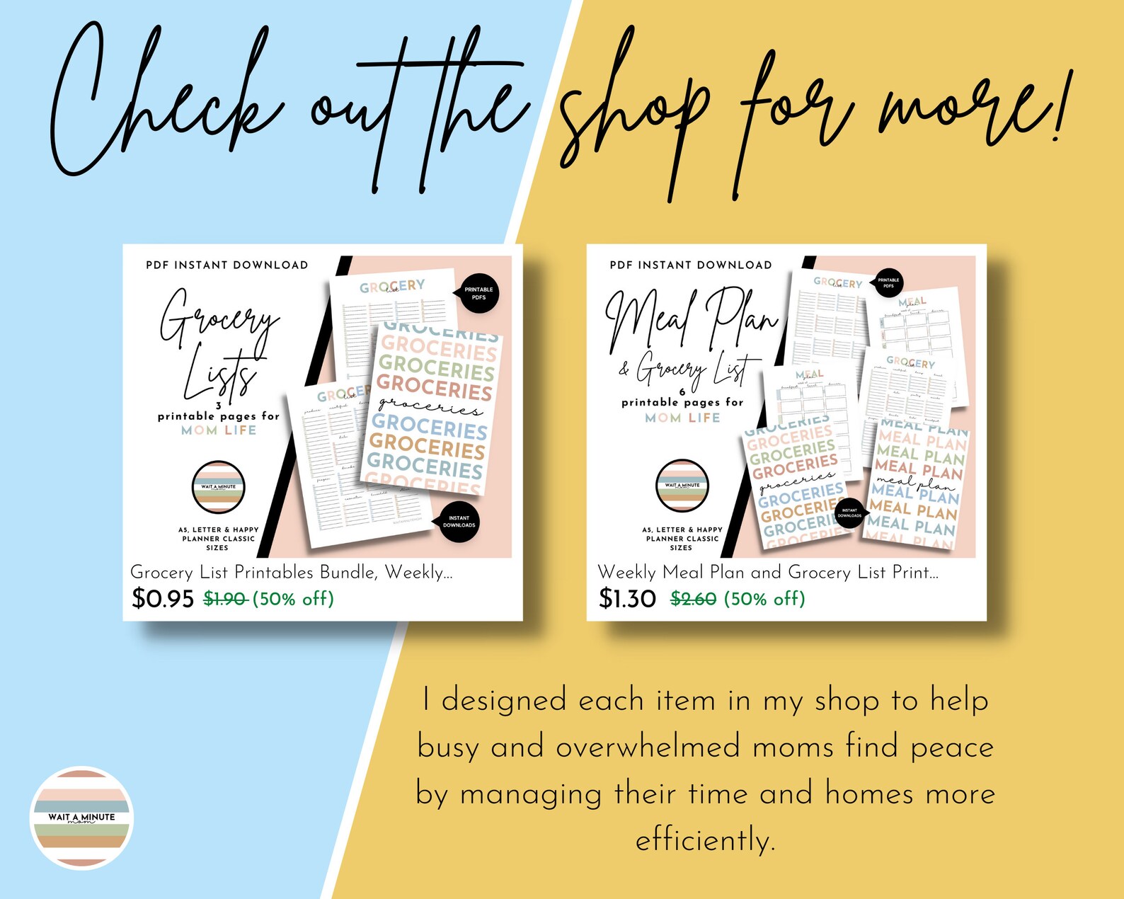 Simple Grocery Shopping Checklist With Sections, Organized Grocery ...
