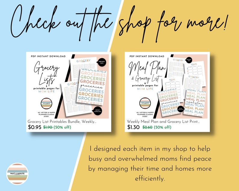 Simple Grocery Shopping Checklist With Sections, Organized Grocery ...