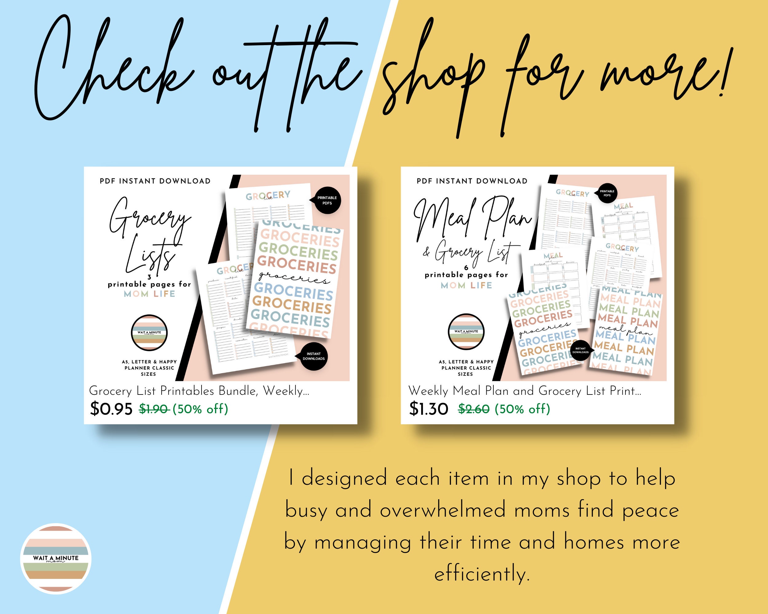 Simple Grocery Shopping Checklist With Sections, Organized Grocery ...