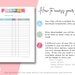 Frozen Food Storage Log Printable for Busy Moms and Homemakers, Simple ...