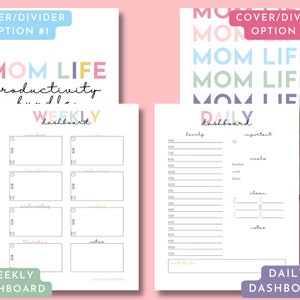 Busy Mom Life Productivity Printables Bundle, Mom Life Binder Pages ...