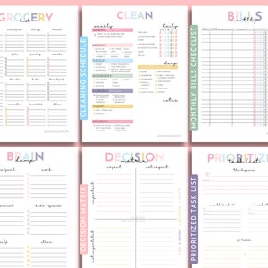 Busy Mom Life Productivity Printables Bundle, Mom Life Binder Pages ...