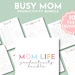 Productivity for Busy Mom Life Printables Bundle, Busy Mom Life Binder ...