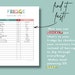Printable Fridge Inventory, Fridge Inventory List, Fridge Contents ...