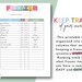 Freezer Contents Log Printable for Spring Cleaning, Simple Freezer ...