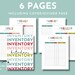 Kitchen Inventory Printables Bundle, Food Storage Inventory, Freezer ...