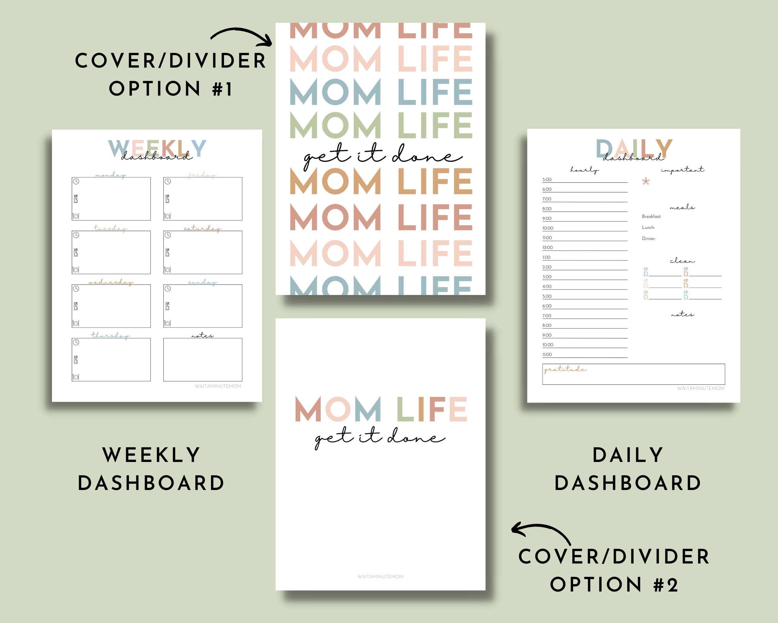 Printables for Busy Moms, Productivity for Overwhelmed Moms, Family ...