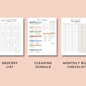 Household Binder Printables, Busy Mom Printables, Mom Life Binder Pages ...