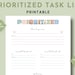 Simple Prioritized Task List Printable for Busy Moms to Do - Etsy