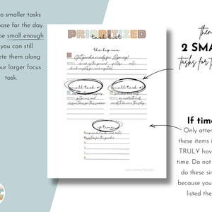 Simple Prioritized Task List for Busy Moms Printable, Daily to Do List ...