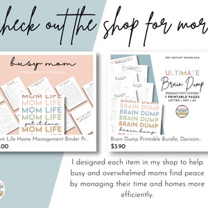 Simple Prioritized Task List for Busy Moms Printable, Daily to Do List ...